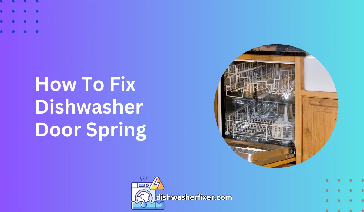 How to Fix Dishwasher Door Spring: Quick & Easy Guide